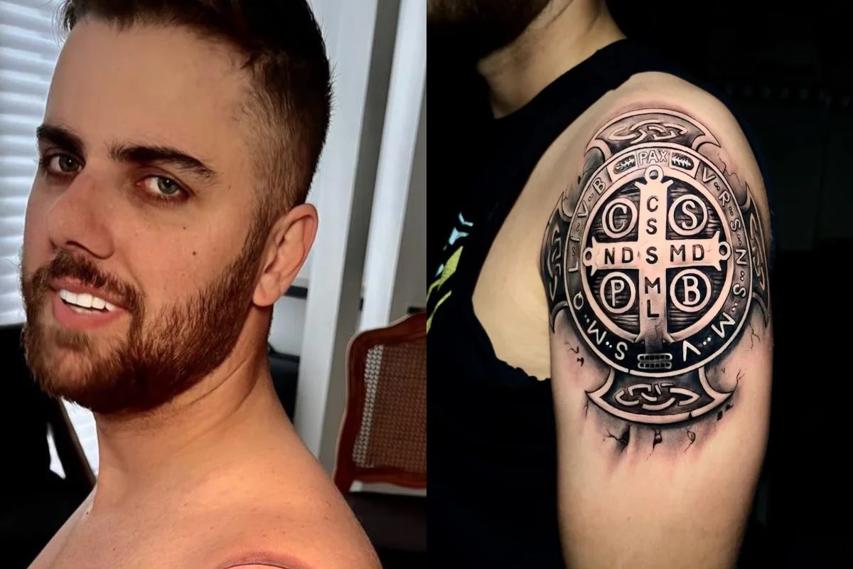 Z Neto faz primeira tatuagem e escolhe orao: Para afastar o mal